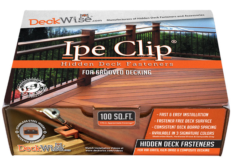5/32" Extreme Ipe Clip Kit - Brown – Clark's Hardwood Lumber Co.